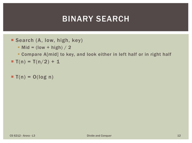 Divide And Conquer Part 1 Pptx Programming Languages Computing