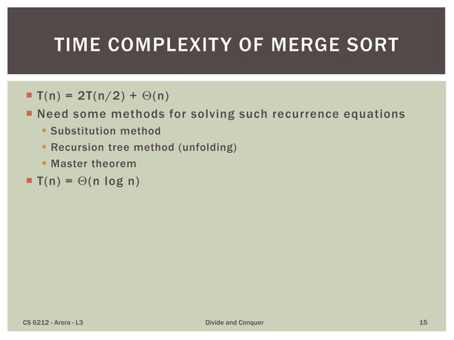 Divide and Conquer - Part 1 | PPTX | Programming Languages | Computing