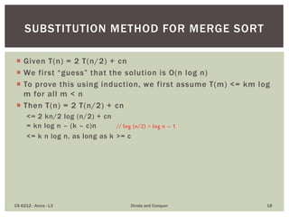 Divide and Conquer - Part 1 | PPTX