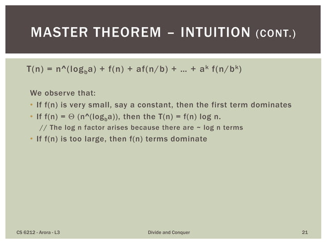 Divide and Conquer - Part 1 | PPTX | Programming Languages | Computing