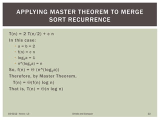 Divide and Conquer - Part 1 | PPTX