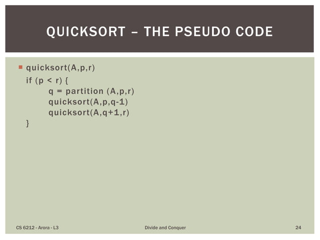 Divide And Conquer Part 1 Pptx Programming Languages Computing