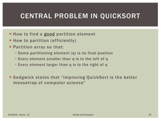 Divide and Conquer - Part 1 | PPTX