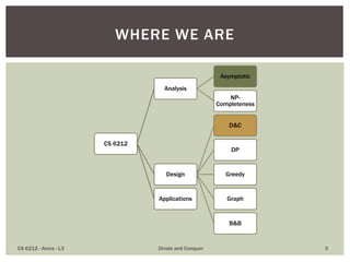 Divide and Conquer - Part 1 | PPTX | Programming Languages | Computing