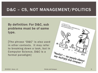 Divide and Conquer - Part 1 | PPTX