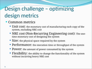design metrics for embedded systems and rtos | PPT