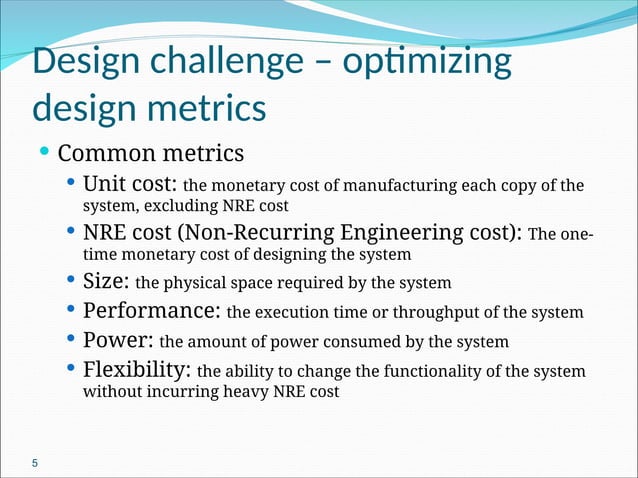 design metrics for embedded systems and rtos | PPT | Computing | Technology & Computing
