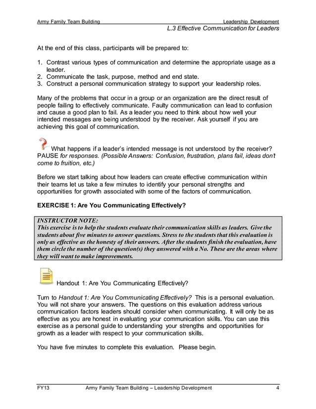 Effective Communication for Leaders (script) | DOCX | Computer ...
