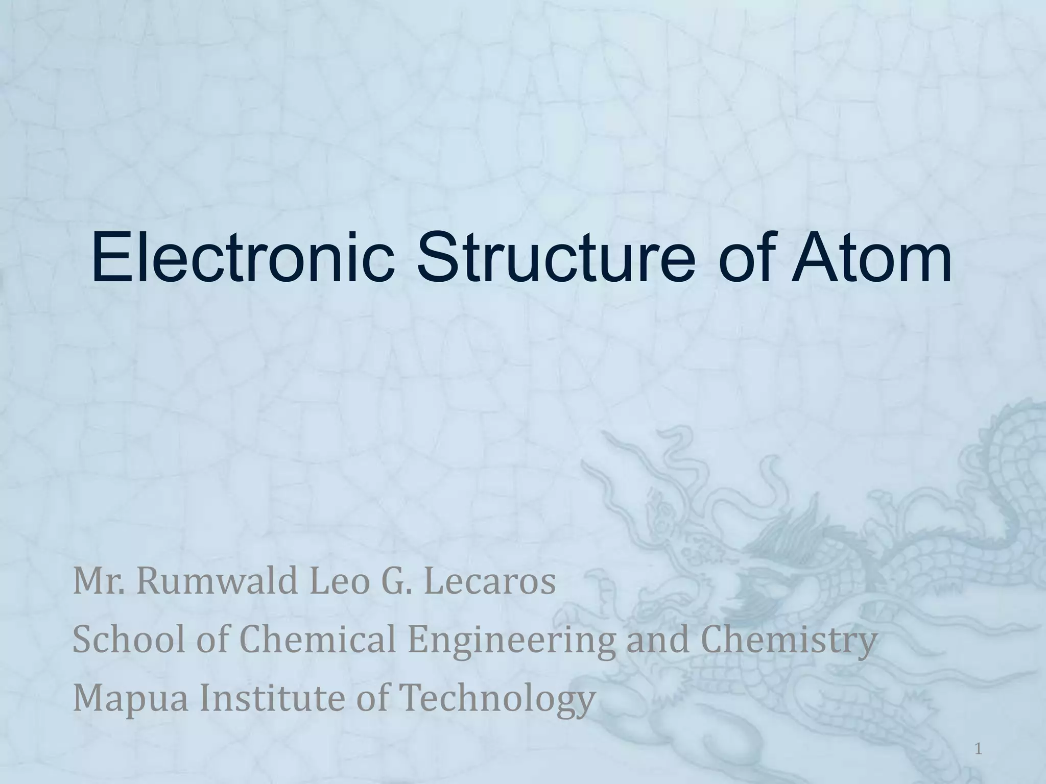 L3electronicstructureofatom 130906000837- | PPT