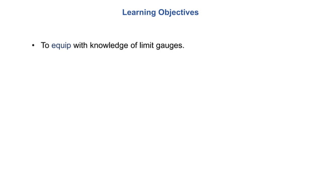 Limit Gauges | PPTX | Physics | Science