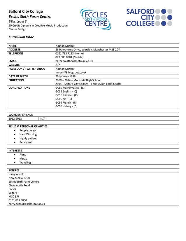 L3 gd cv_template_260115 | DOC