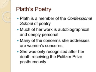 Mushrooms Sylvia Plath | PPTX