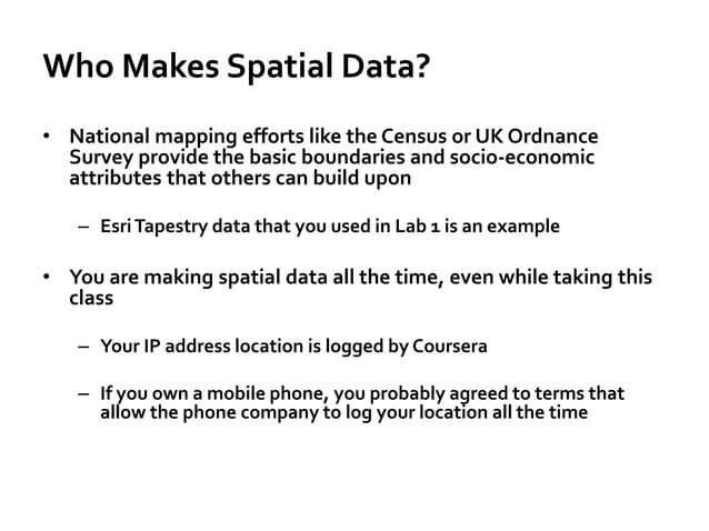 Maps and the Geospatial Revolution: Lesson 3, Lecture 2 | PPT