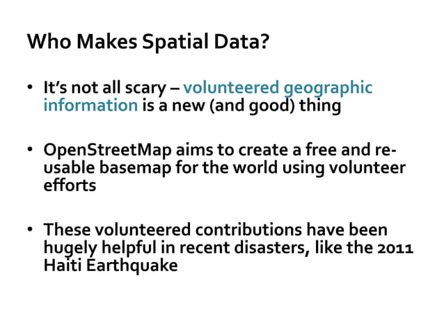 Maps and the Geospatial Revolution: Lesson 3, Lecture 2 | PPT