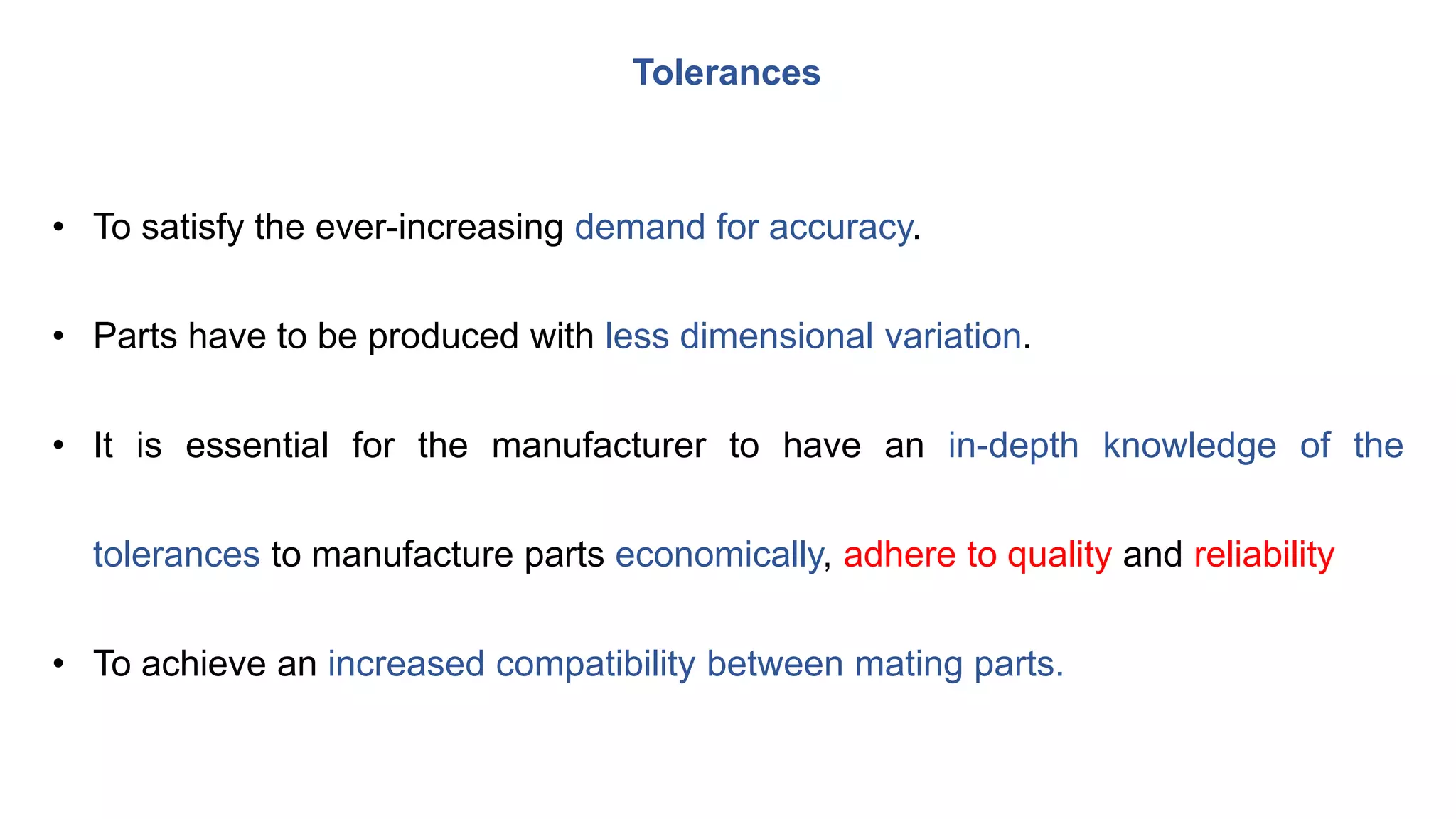 Limits, fits and tolerances | PPTX