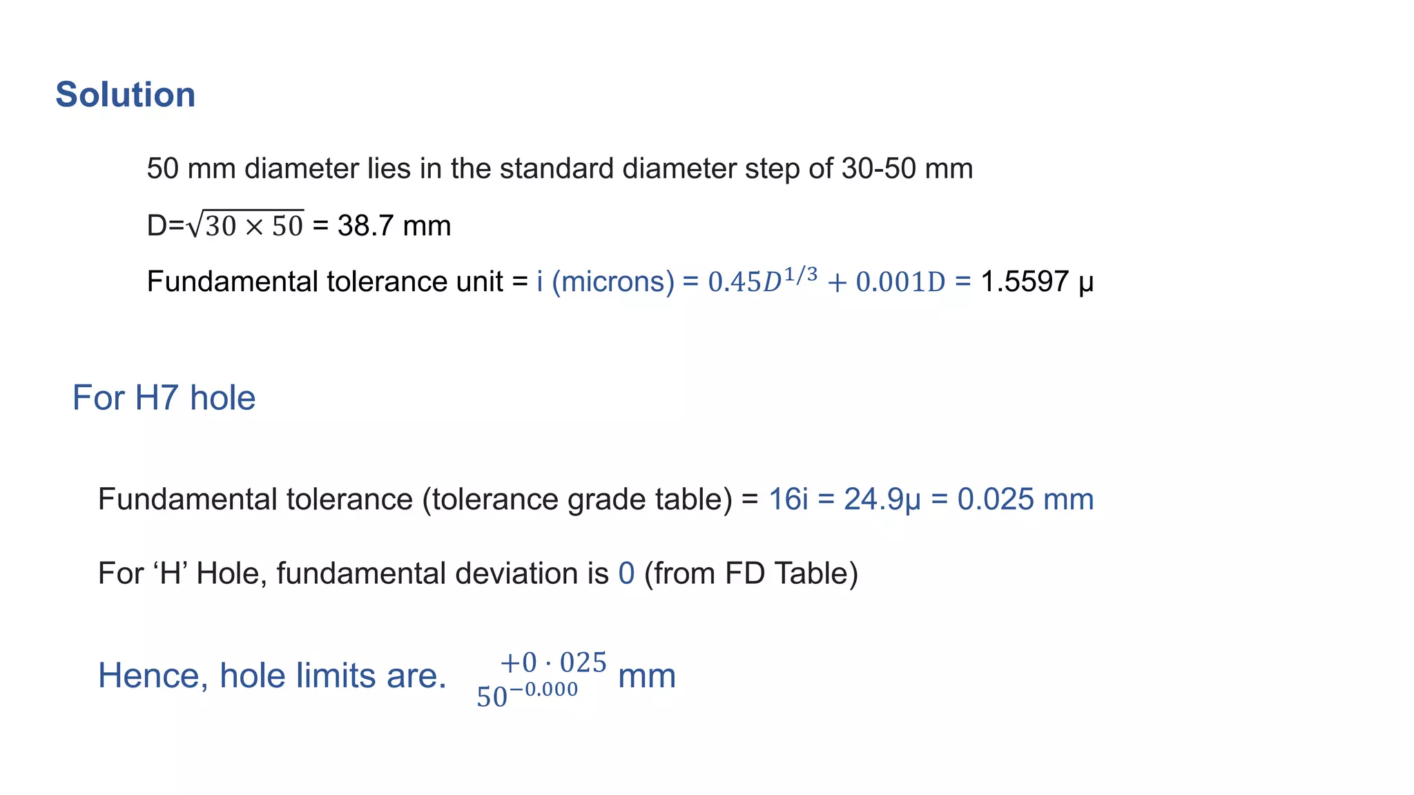 Limits, fits and tolerances | PPTX