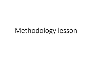 L3 methodology lesson | PPT