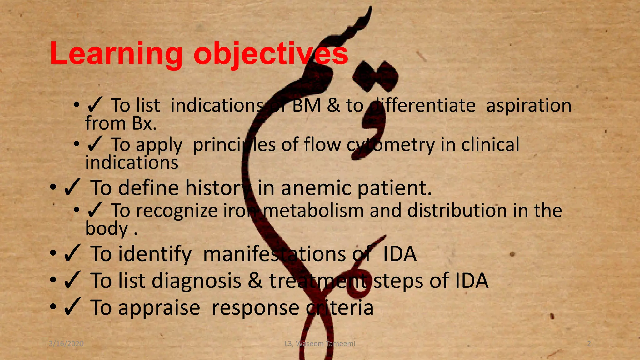 L3 microcytic anemia student | PDF