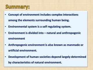 Nature and Composition of Natural Environment | PPTX