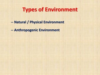 Nature and Composition of Natural Environment | PPT