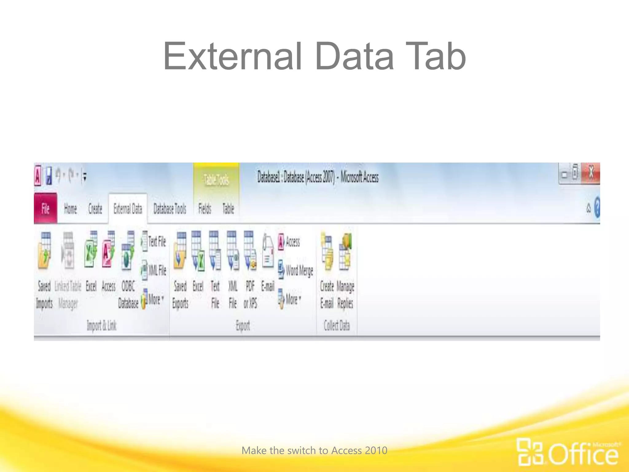 L3 ms access 2010 interface | PPTX