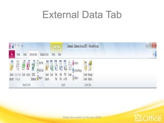L3 ms access 2010 interface | PPTX