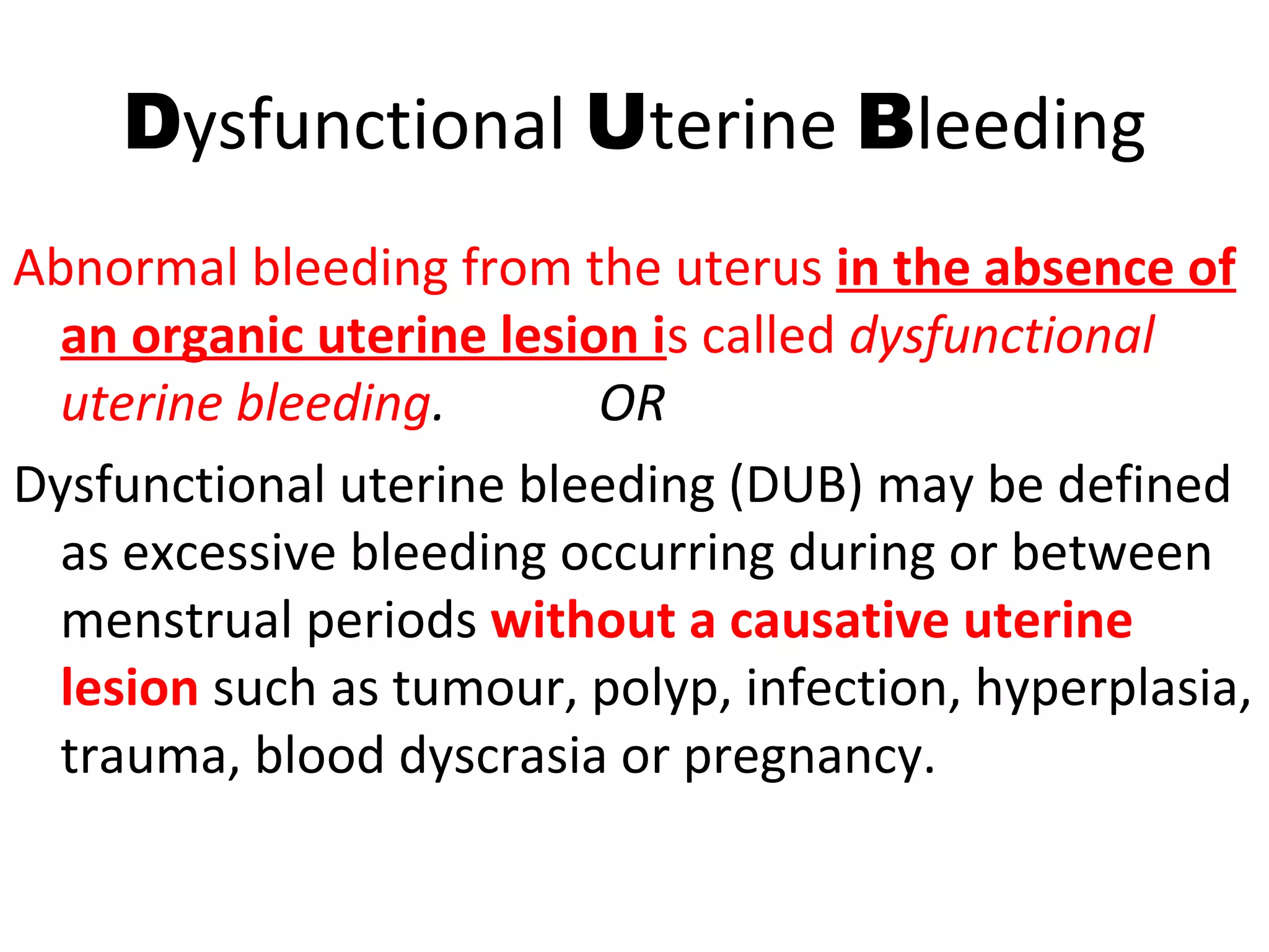 Non neoplastic disorders of endometrium | PPT