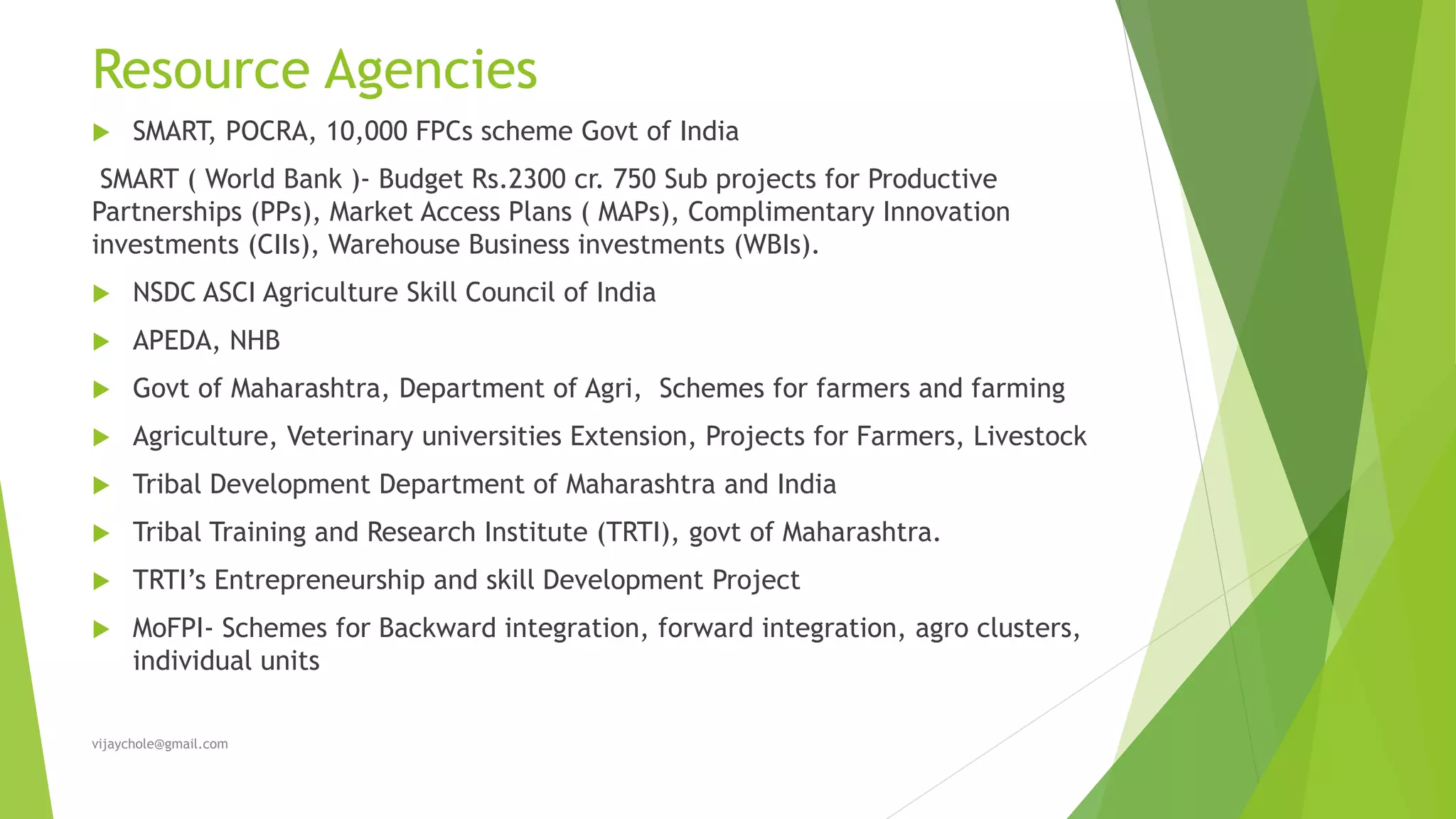 Opportunities in food processing -Mega food park | PPTX