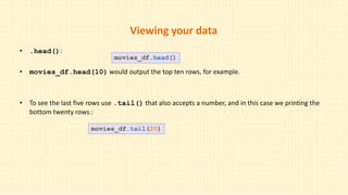 Pandas Dataframe reading data Kirti final.pptx