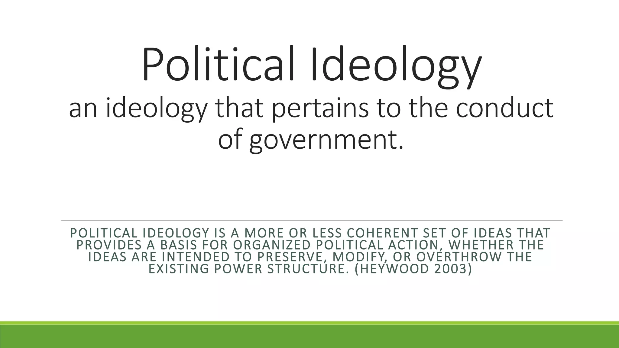 L3 political ideologies | PPTX