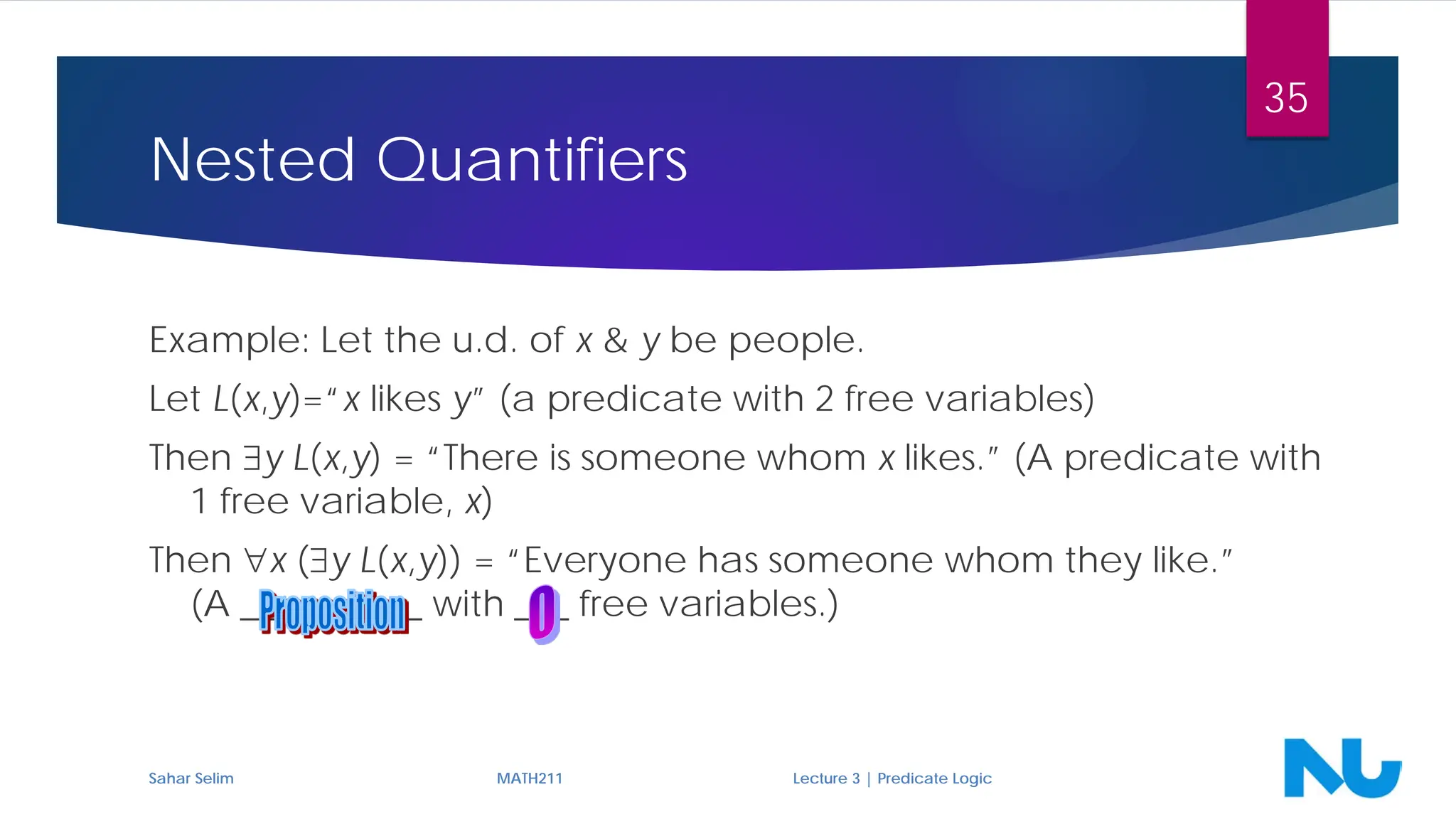 Discrete Mathematics: Lecture 2 - Predicate Logic | PDF