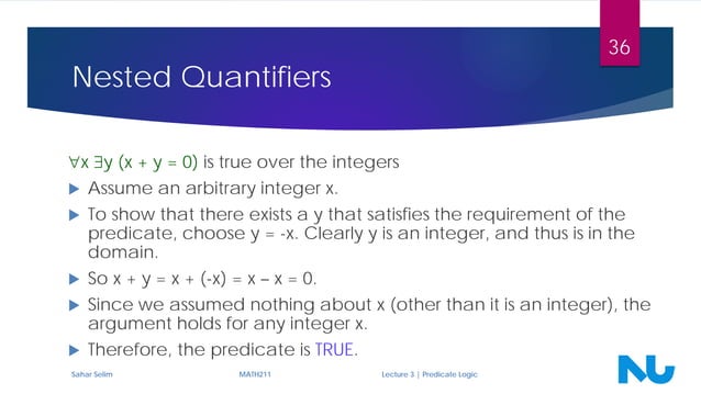 Discrete Mathematics: Lecture 2 - Predicate Logic | PDF