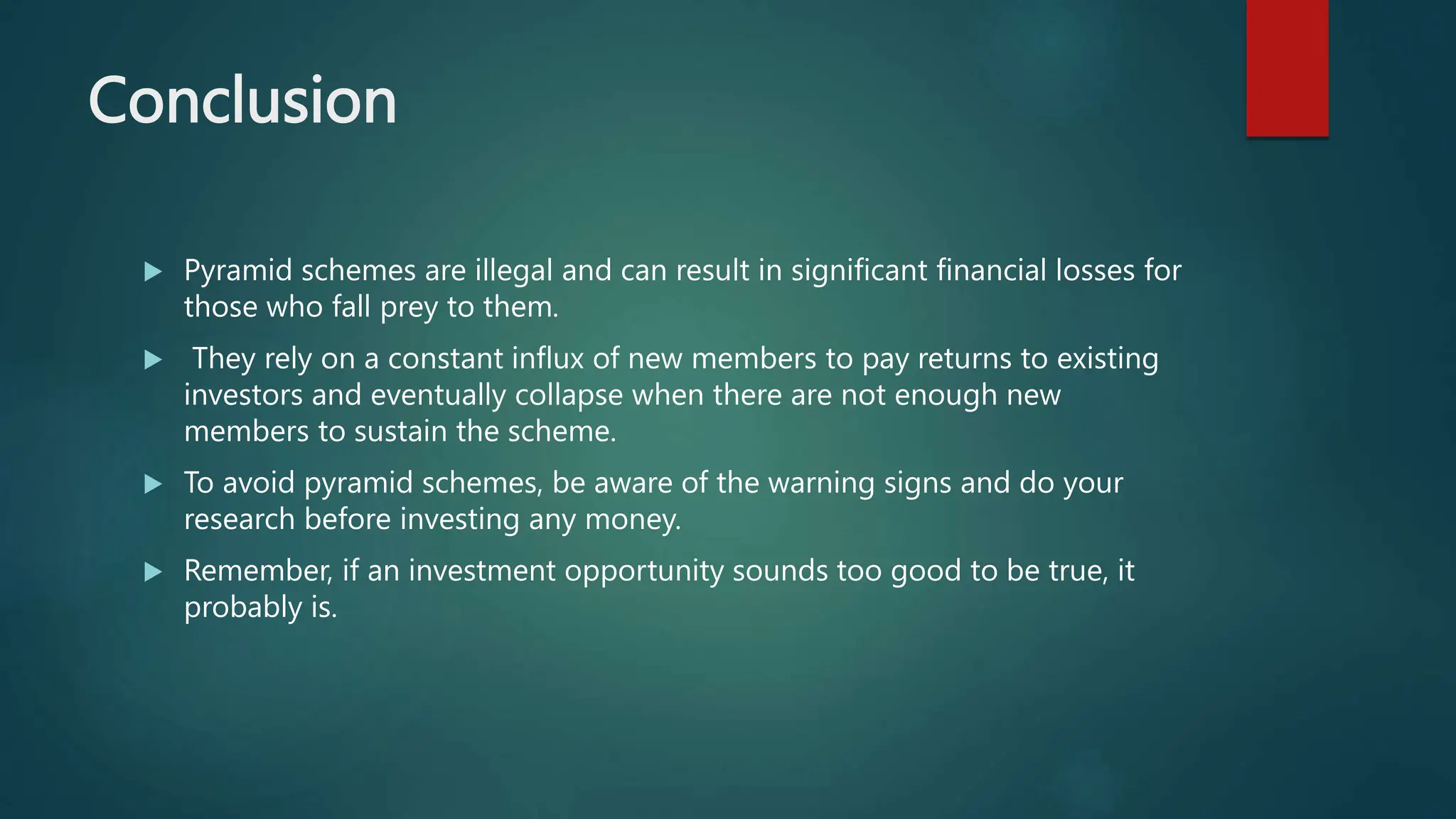 L3 Pyramid Schemes a way to identify thempptx | PPTX