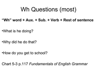 L3 question formation review summer2013 | PPT