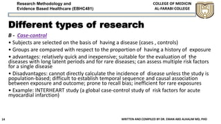 Different Types of health research | PPTX