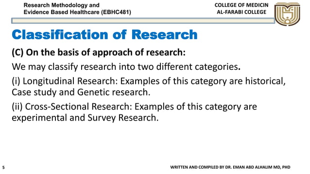 Different Types of health research | PPTX