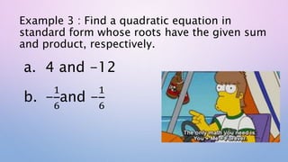 L3 Roots of Quadratic Equations.pptx