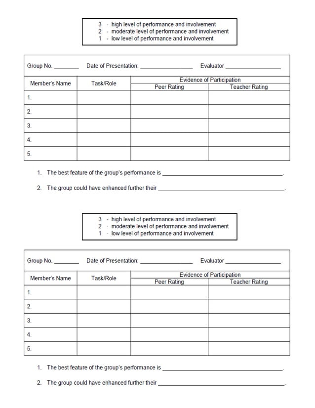 L3 rubrics group performance | DOCX