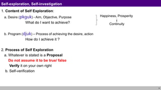 Developing self-awareness and Self Exploration v33.ppt