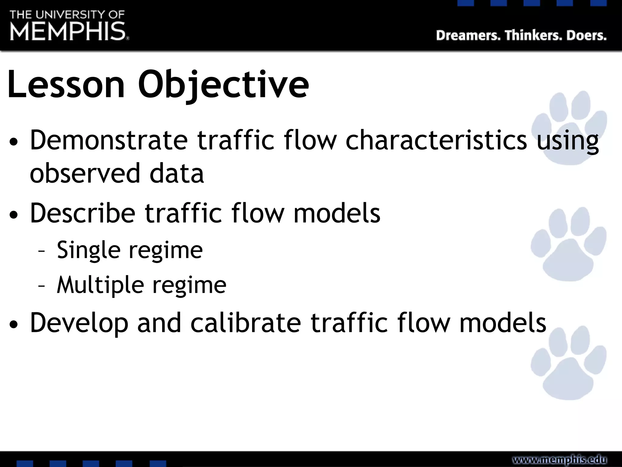 L3 Traffic Flow Models | PPT