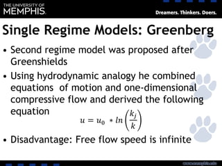 L3 Traffic Flow Models | PPT