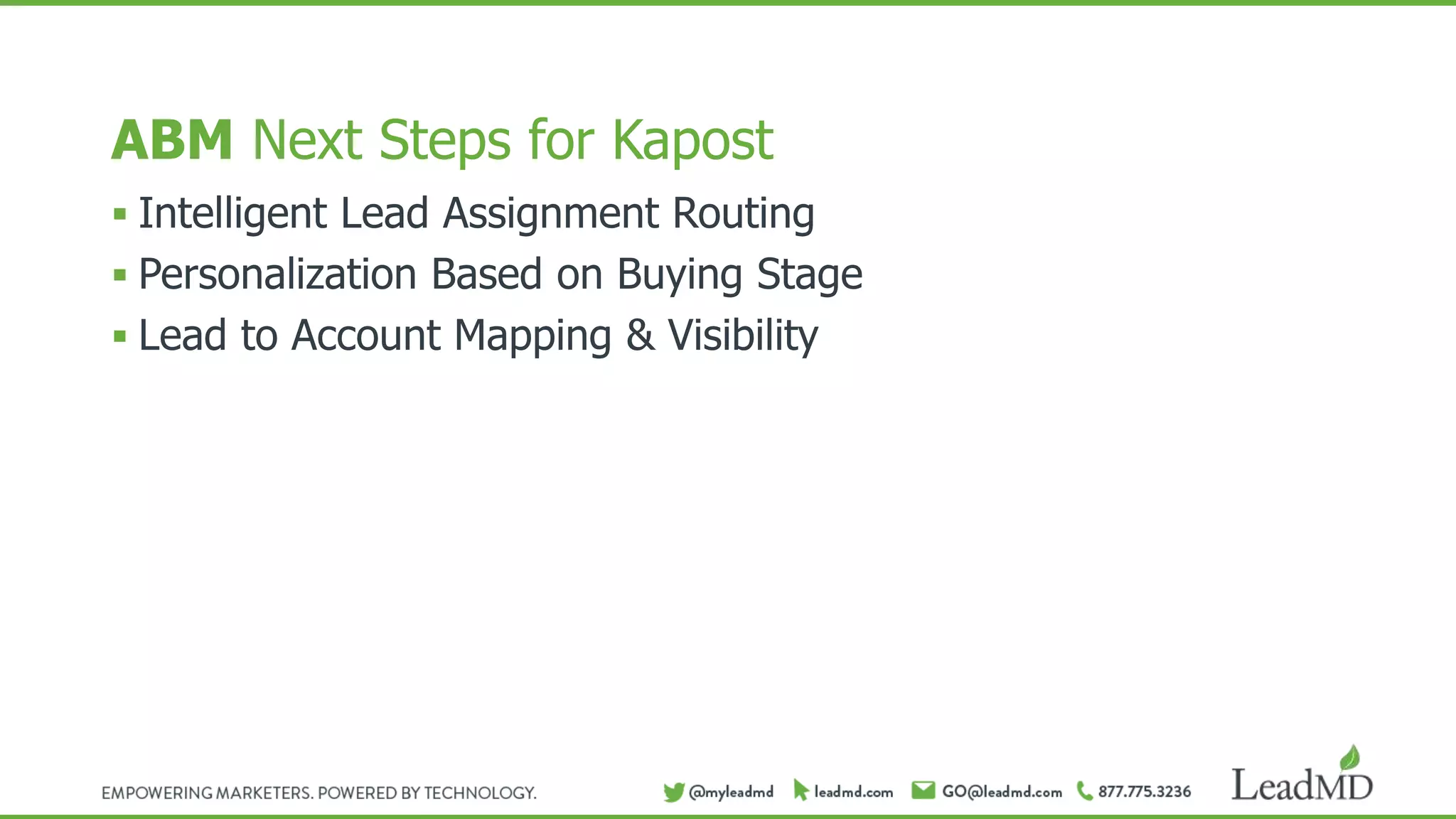 Leading by Example: Kapost Creates an ABM Center of Excellence | PPT