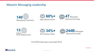 Mavenir: Monetizing RCS through Innovation on Cloud Native Network | PPTX | Internet | Computing
