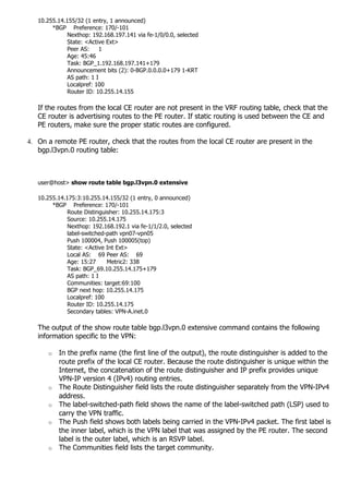 L3 Vpn Diagnosing Common Problems | PDF