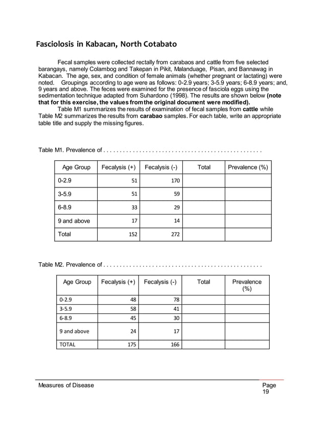 Quantifying Disease Occurrence | PDF