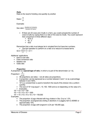 Quantifying Disease Occurrence | PDF