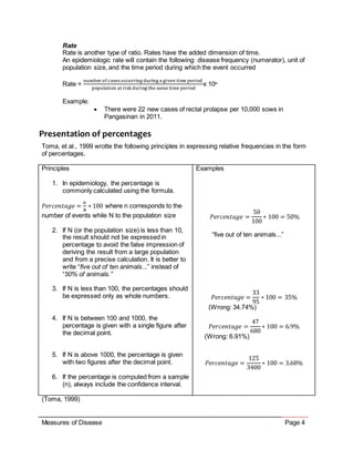 Quantifying Disease Occurrence | PDF