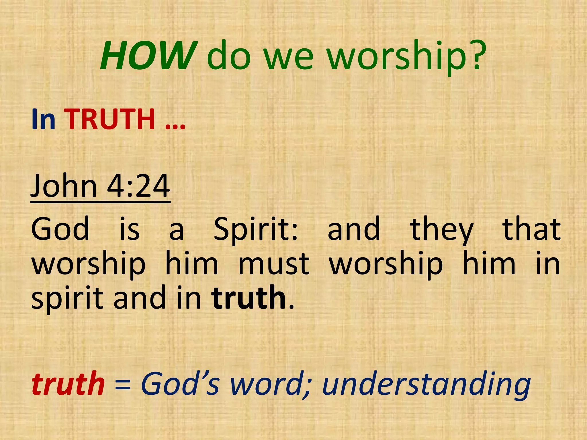 Worship Lesson 3 | PDF | Christianity | Religion & Spirituality