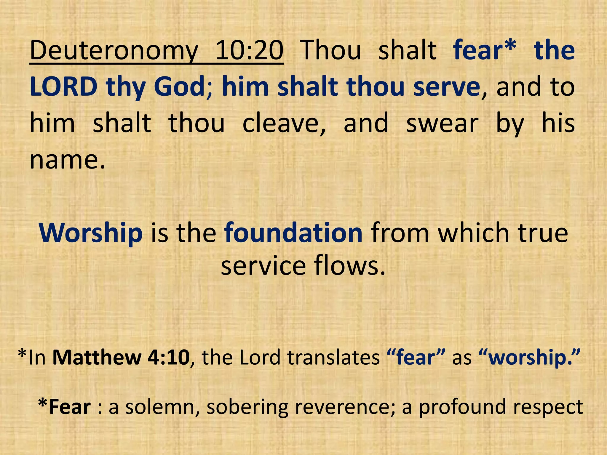 Worship Lesson 3 | PDF