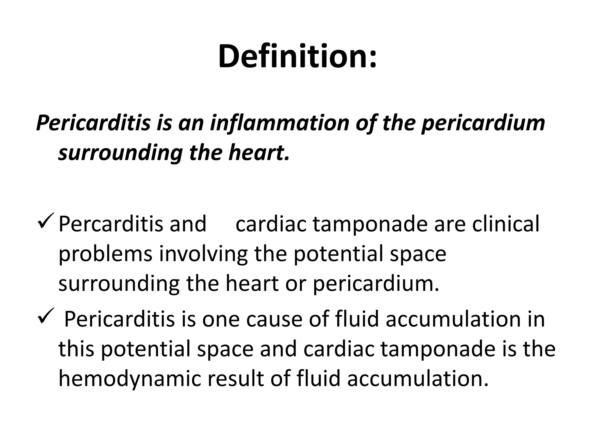 L4..pericarditis and pericardial effusion | PPTX